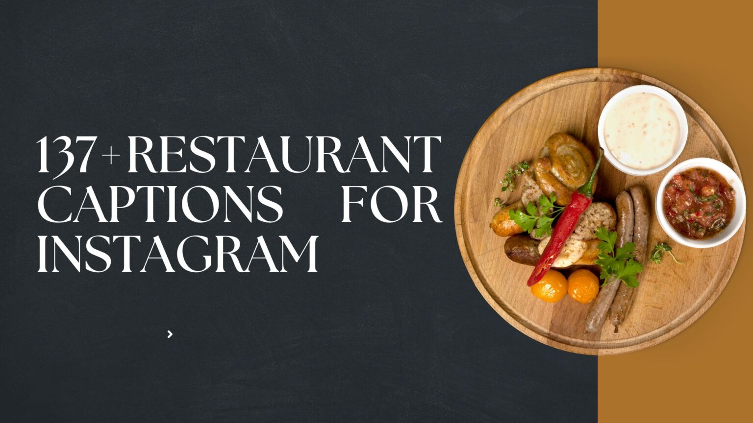 137+ Restaurant food captions for Instagram - Captions Era